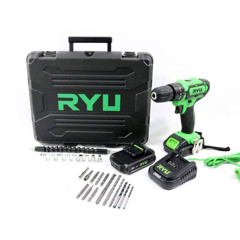 Mesin Bor Baterai Cordless Impact Drill Ryu RCI 20V - tehniqdotcom