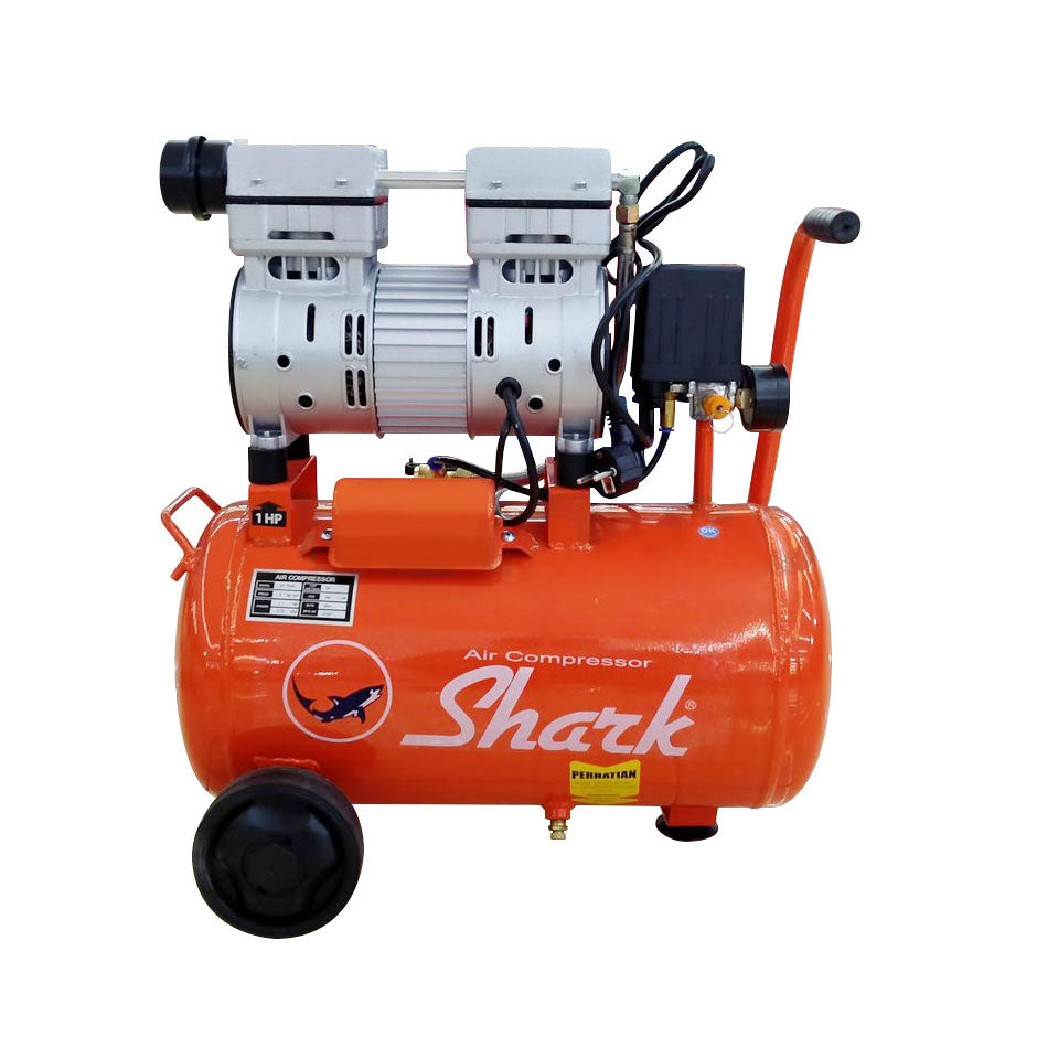 Kompresor Tanpa Oli SHARK 1 HP OV-1025 Oil less Compressor - tehniqdotcom