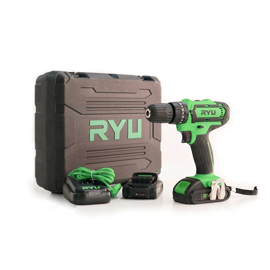 Mesin Bor Baterai Cordless Impact Drill Ryu RCI 20V - tehniqdotcom