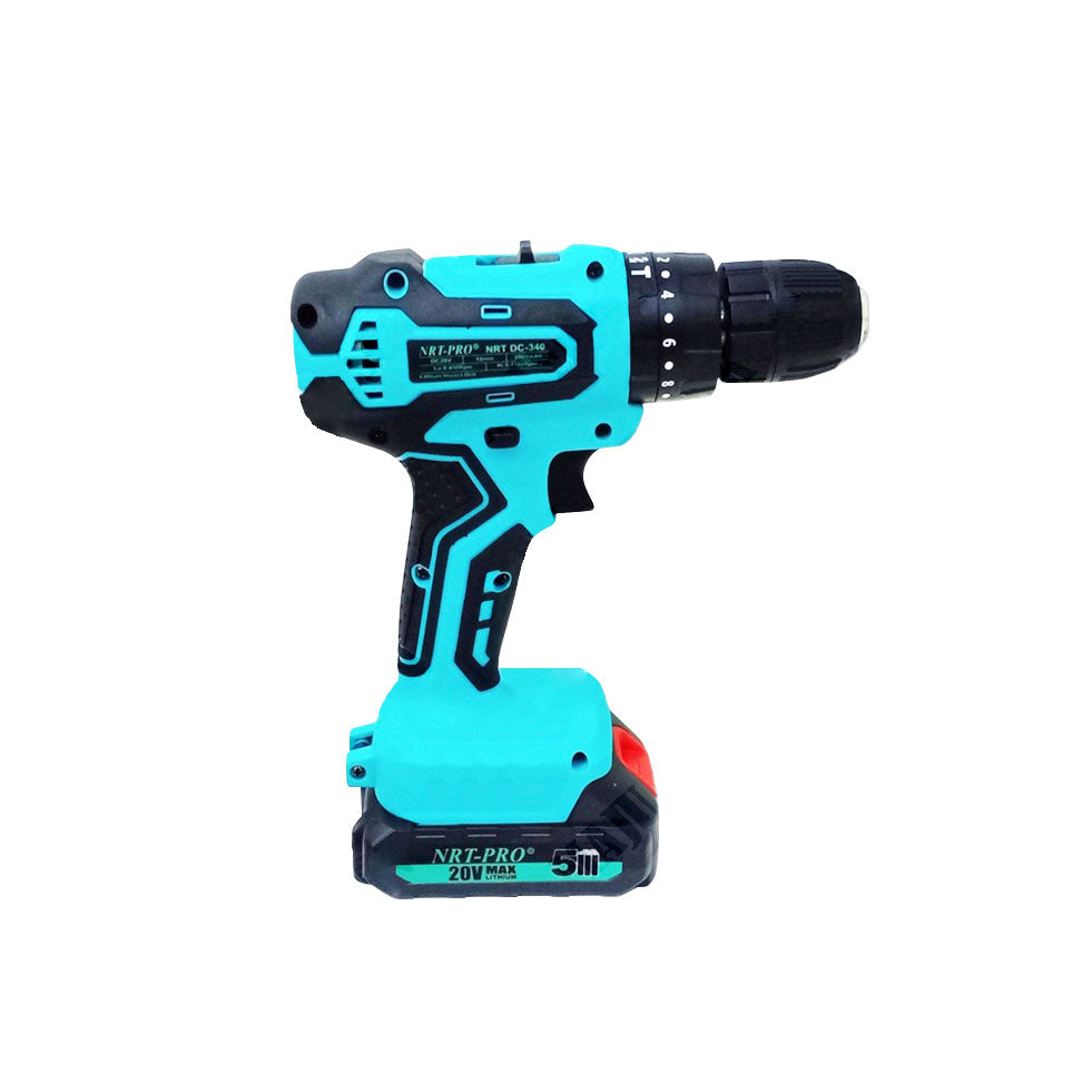 Mesin Bor Baterai NRT-PRO DC 340 Cordless Drill Set - tehniqdotcom