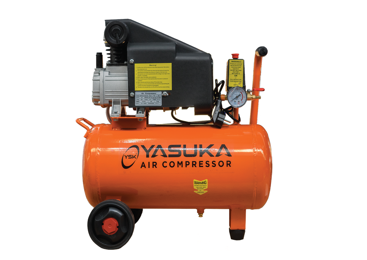 YASUKA Mesin Kompresor Listrik Portable 1 HP (24L) - tehniqdotcom